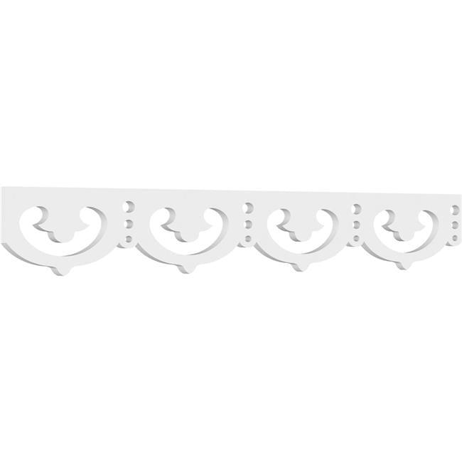 6 x 48 in. Pitch 0.62 in. Carmella Architectural Grade PVC Running Trim ...