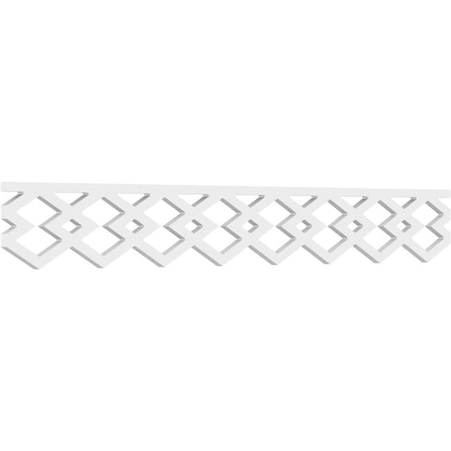 6 x 48 in. Pitch 0.62 in. Hadley Architectural Grade PVC Running Trim ...