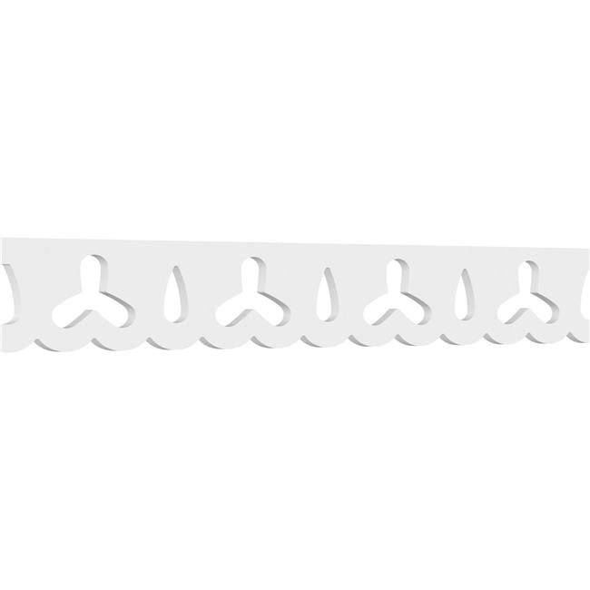 6 x 48 in. Pitch 0.62 in. Holland Architectural Grade PVC Running Trim ...