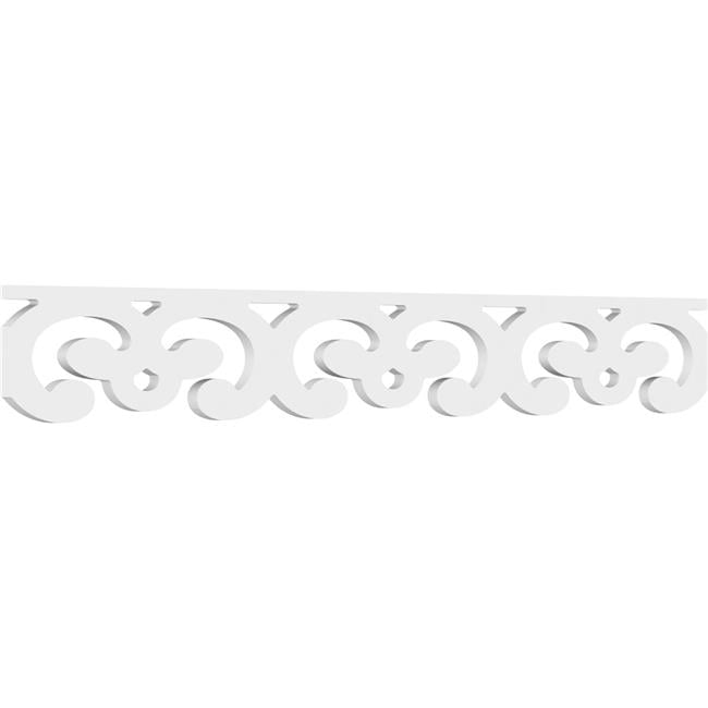 6 x 48 in. Pitch 0.62 in. Marona Architectural Grade PVC Running Trim ...