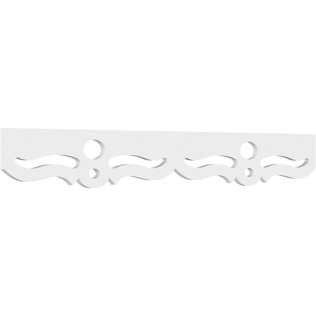 6 x 48 in. Pitch 0.62 in. Monticello Architectural Grade PVC Running ...