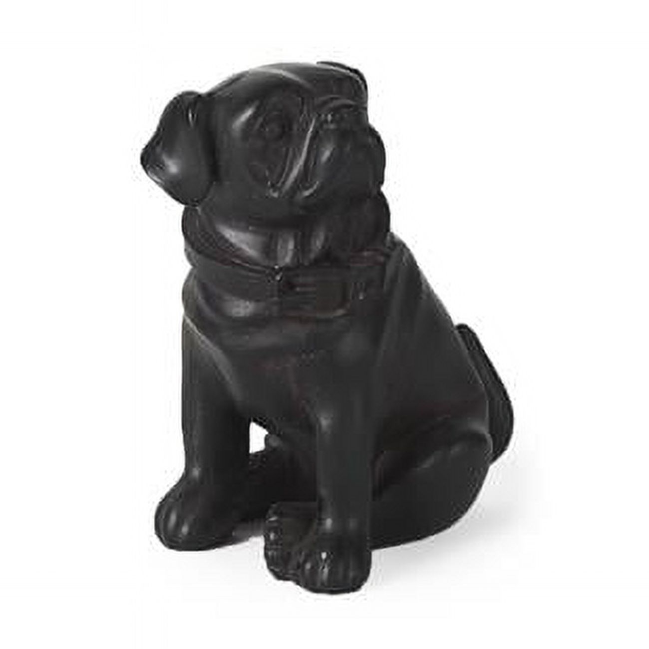 6 x 5 x 4 in. Black Resin Pug Dog Sculpture - Walmart.com