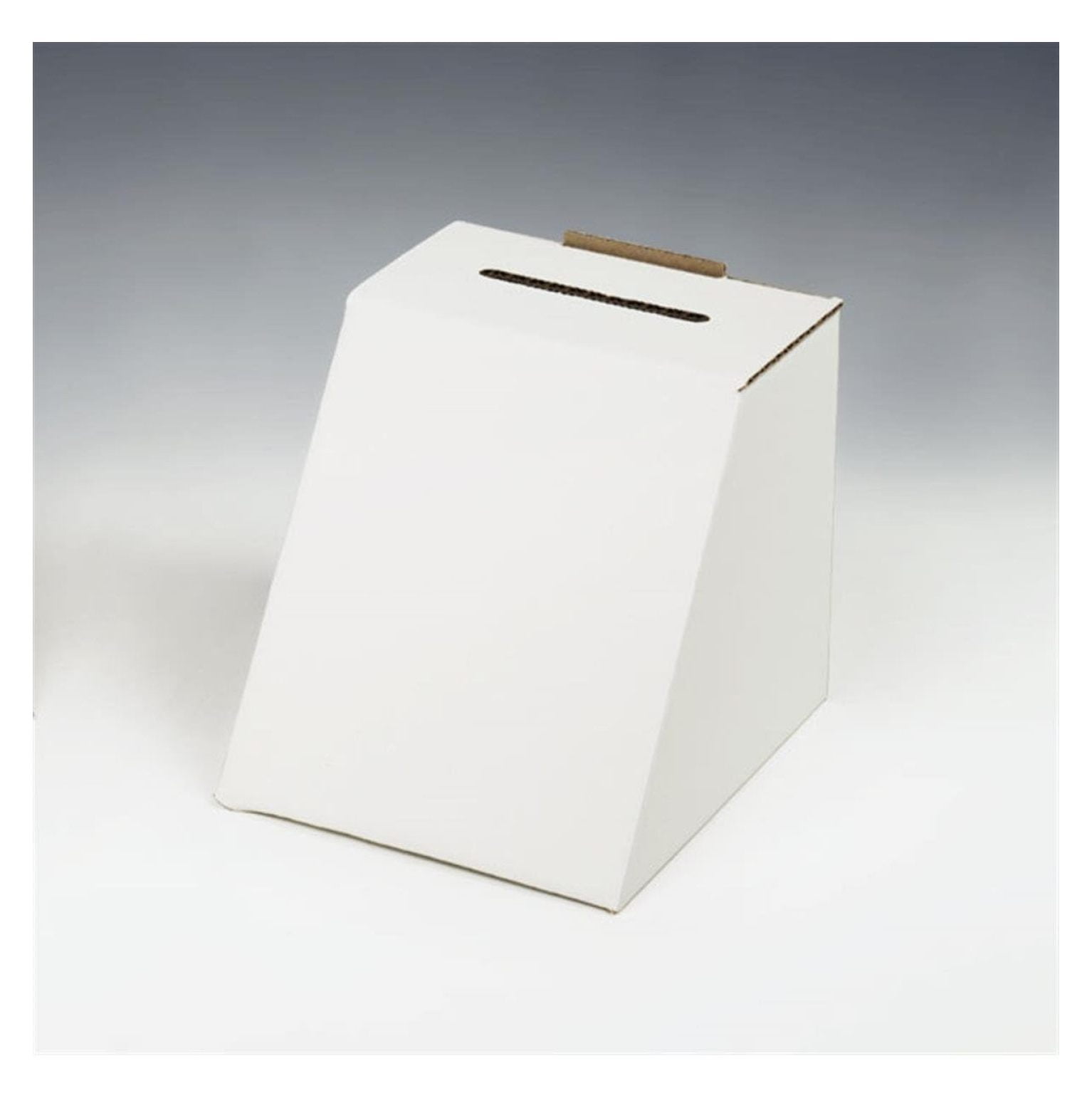 6 x 5 x 8-Inch, White Cardboard Ballot Box, with Removable Header, for ...