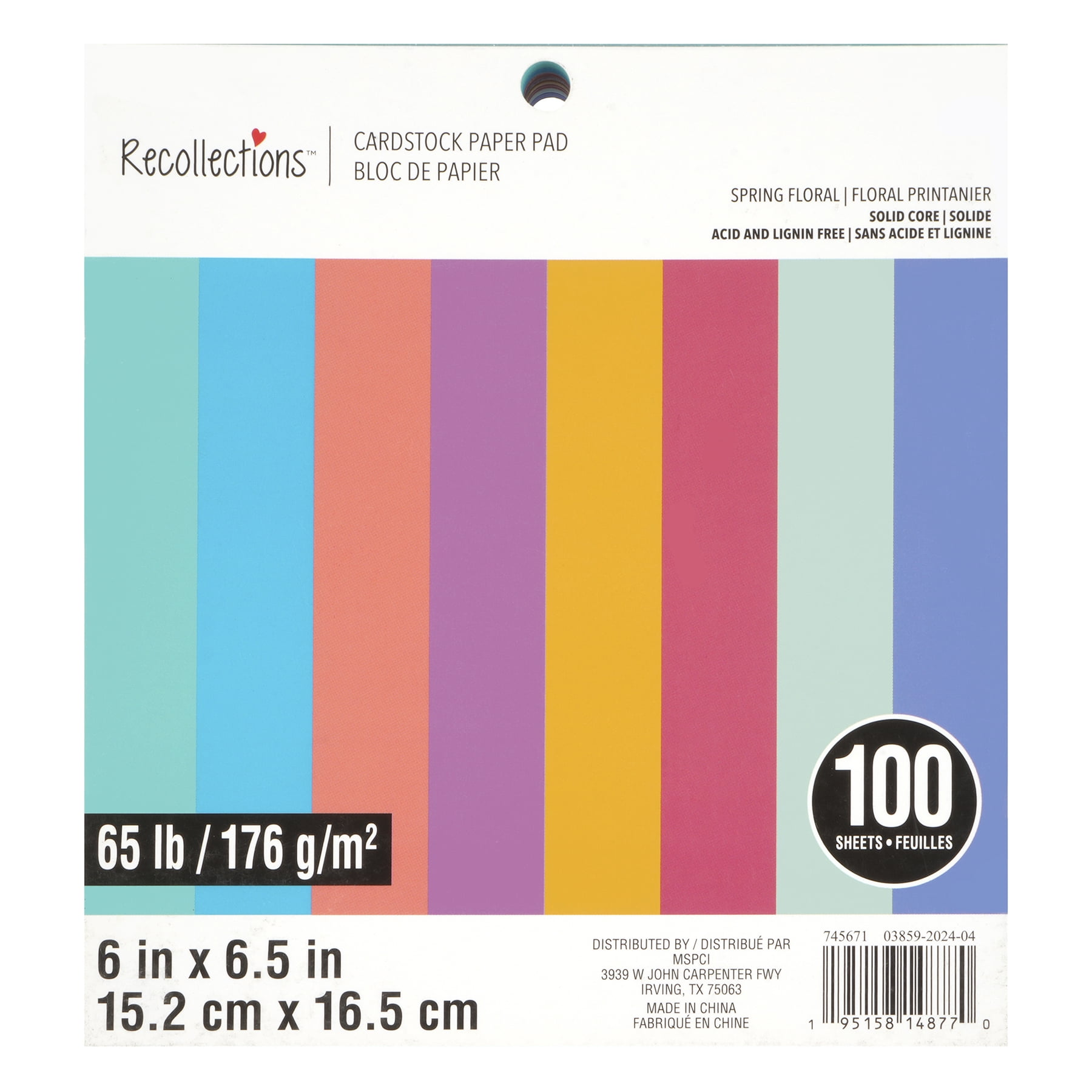 6" x 6.5" Spring Floral Cardstock Paper by Recollections - Acid and ...