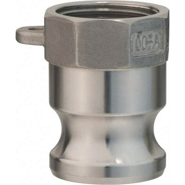 6" x 6" Cam & Groove Male Adapter Female NPT Thread Part A, Aluminum ...