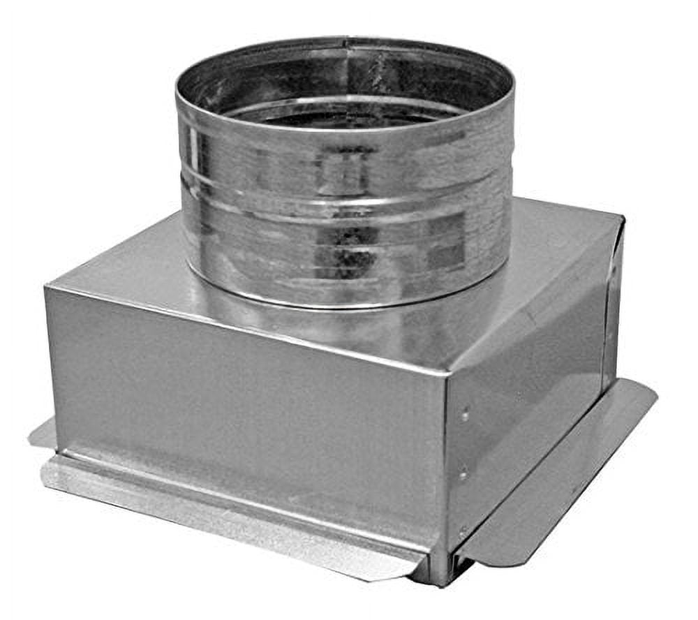 6" x 6" Ceiling Box, w/ 6" Round Collar - Connects Register Vent and ...