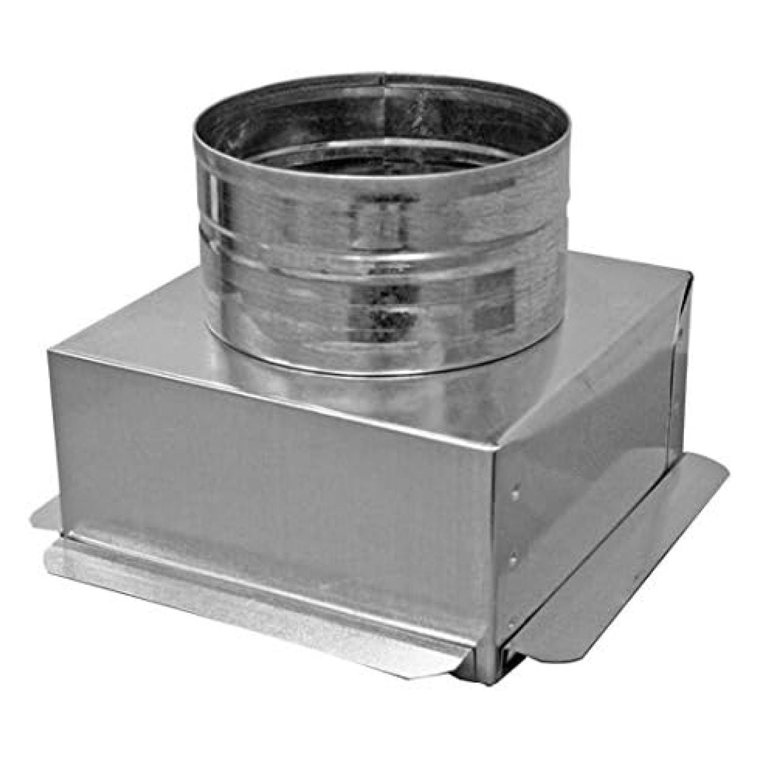 6" x 6" Ceiling Box, w/ 6" Round Collar - Connects Register Vent and ...