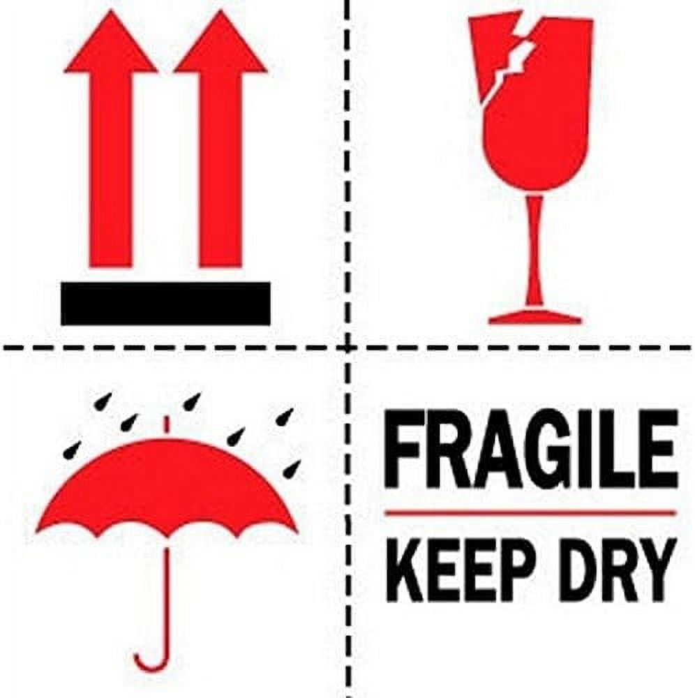 6" x 6" Fragile Keep Dry Labels (500 per Roll)$$Tools & Hardware Other ...