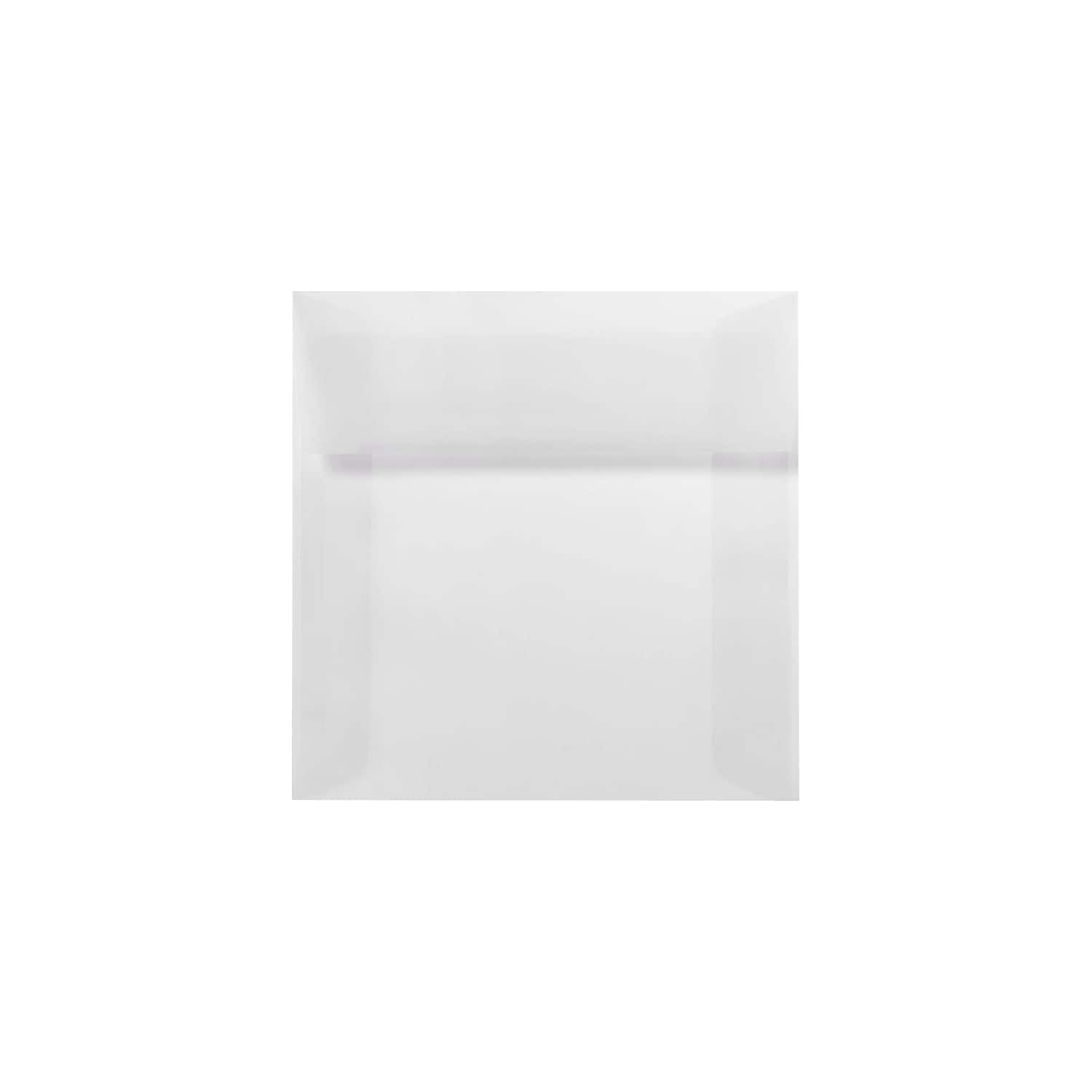 6 x 6 Square Envelopes - Clear Translucent (50 Qty.) - Walmart.com