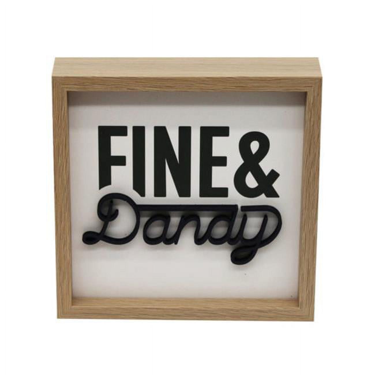 6 x 6 in. MDF Fine & Dandy Caption Box Decor - Pack of 8 - Walmart.com