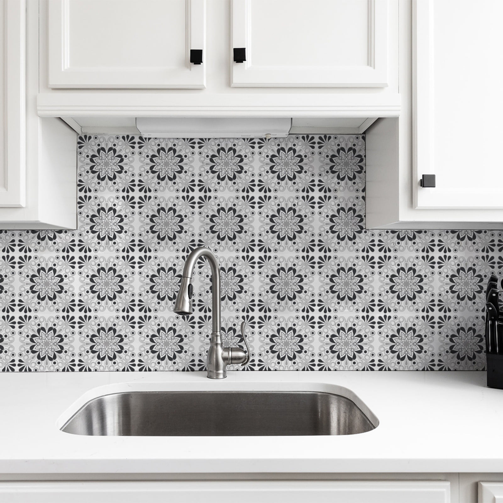 6 x 6 inch Peel and Stick Tile Stickers,10PCS French Style Tile Sticker ...