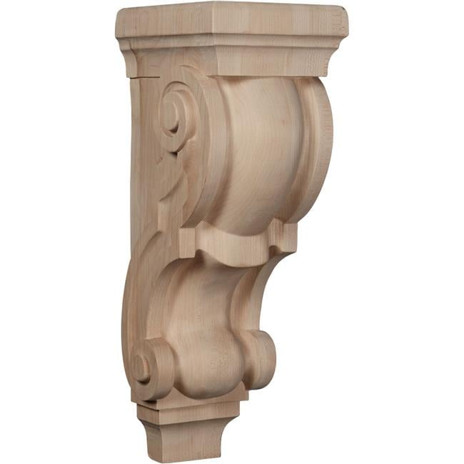 6 x 7.5 x 18 in. Extra Large Traditional Wood Corbel - Hard Maple ...