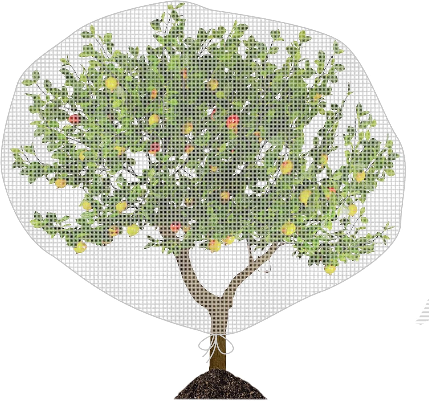 6 x 7 Feet Insect Bird Barrier Netting Mesh with Drawstring-Garden Bug ...