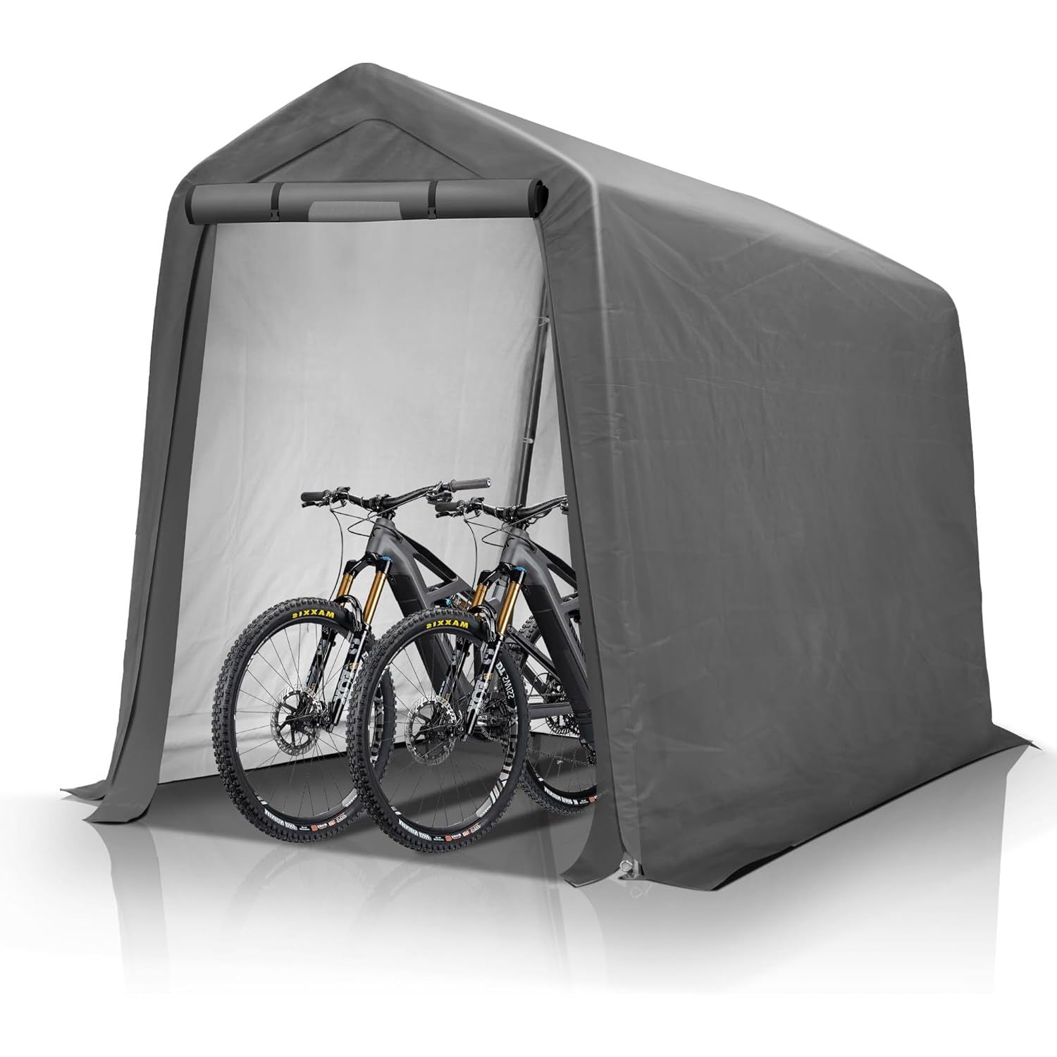 6' x 7' Outdoor Storage Shelter Shed- Heavy Duty Storage Tent with Roll ...