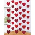 6 x 7ft Red Heart String Valentines Day Decorations Engagement Wedding ...