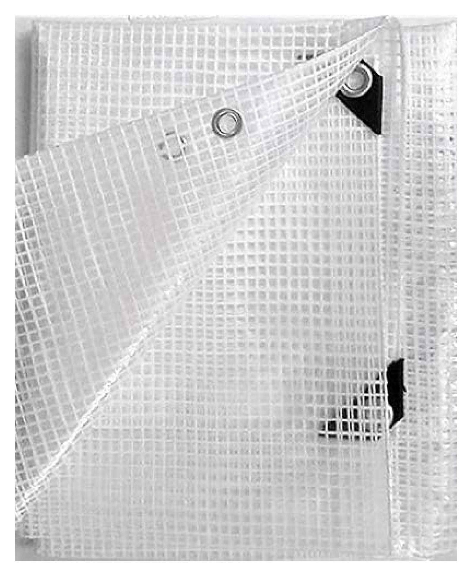 6' x 8' Clear Heavy Duty 14 mil Tarp for Nursery Greenhouse Garden ...