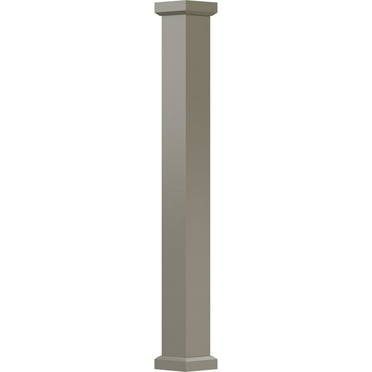6" x 8' Endura-Aluminum Column, Round Shaft (Load-Bearing 20,000 lbs ...
