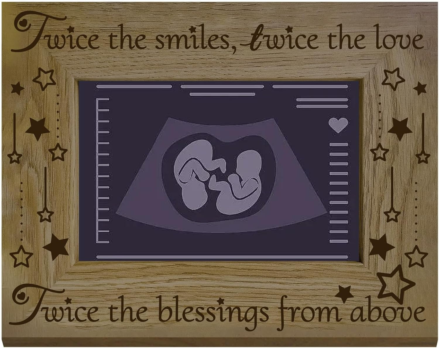 6 x 8 Inch Star Photo Frame Wooden Picture Frame Rectangle Display Suit ...