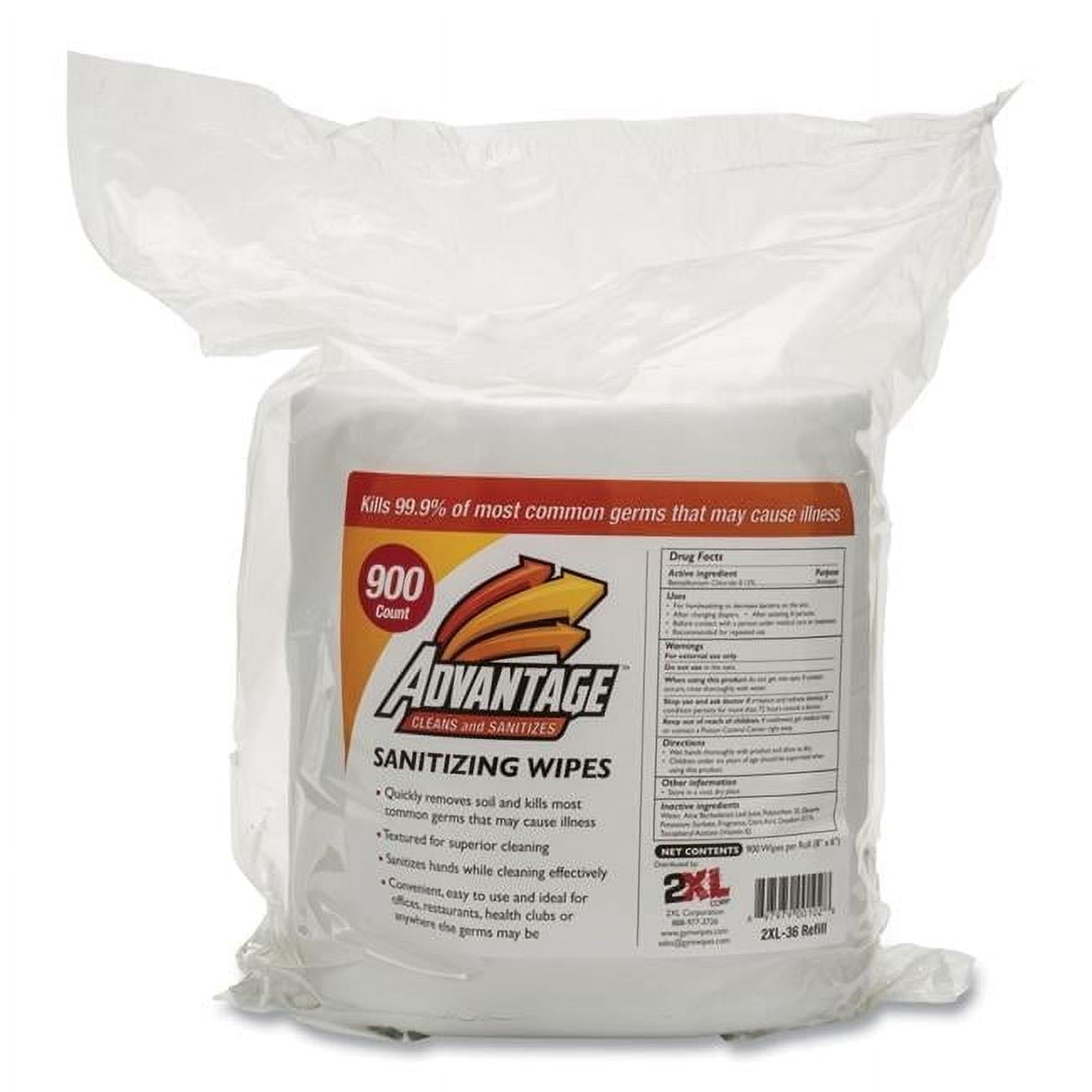 6 x 8 in. Advantage Gym Wipes, White - Walmart.com
