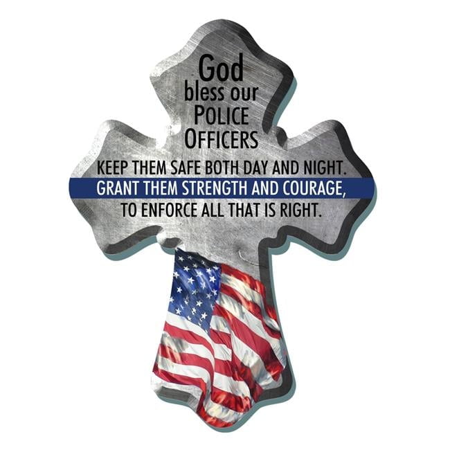6 x 8 in. Police Officer Wall Cross - Walmart.com