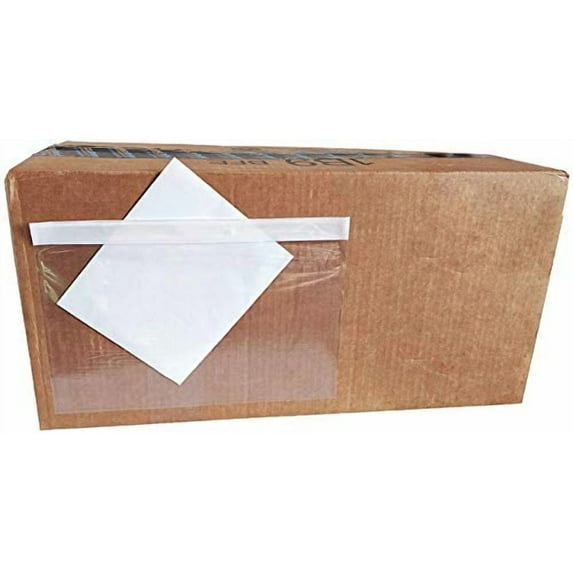6" x 9" Clear Adhesive Top Loading Packing List Shipping Label ...