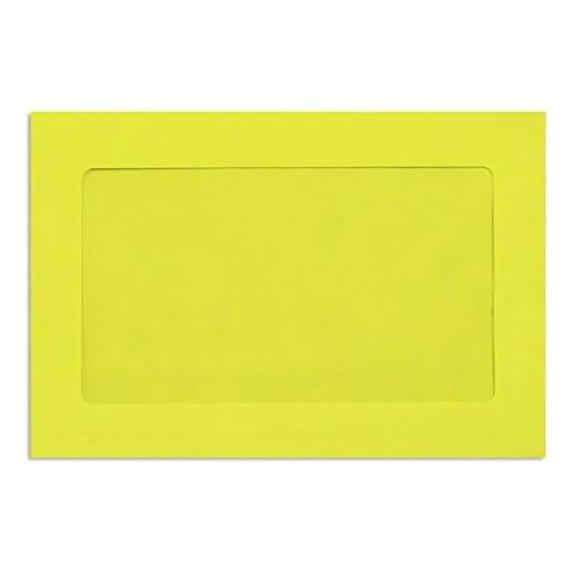 6 x 9 Full Face Window Envelopes | Citrus Yellow | 80lb. Text | 250 Qty ...