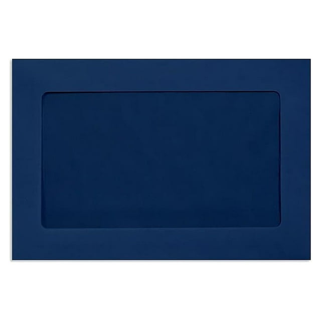 6 x 9 Full Face Window Envelopes - Navy (50 Qty.) - Walmart.com