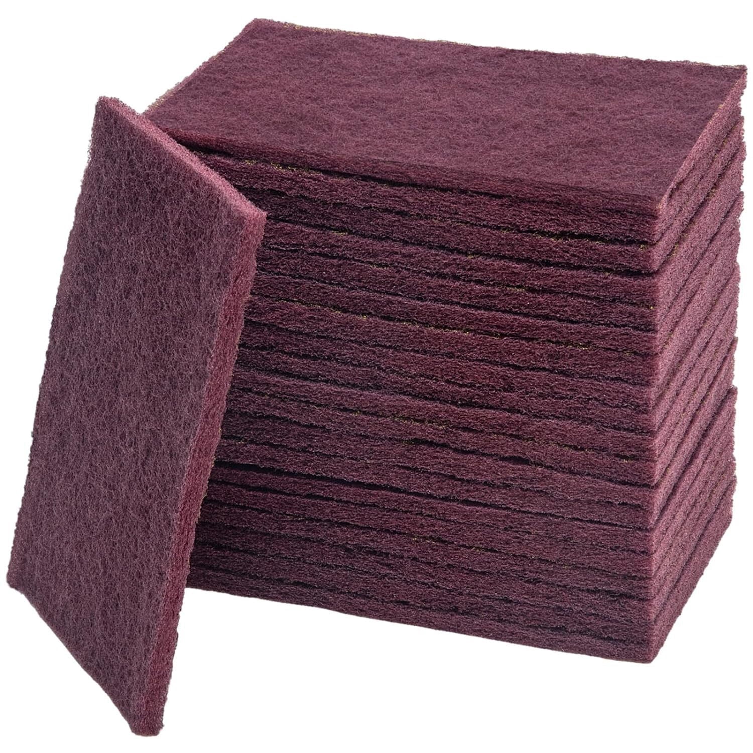 6" x 9" Maroon General Purpose Fine Scuff Pads 25 Pack Automotive ...