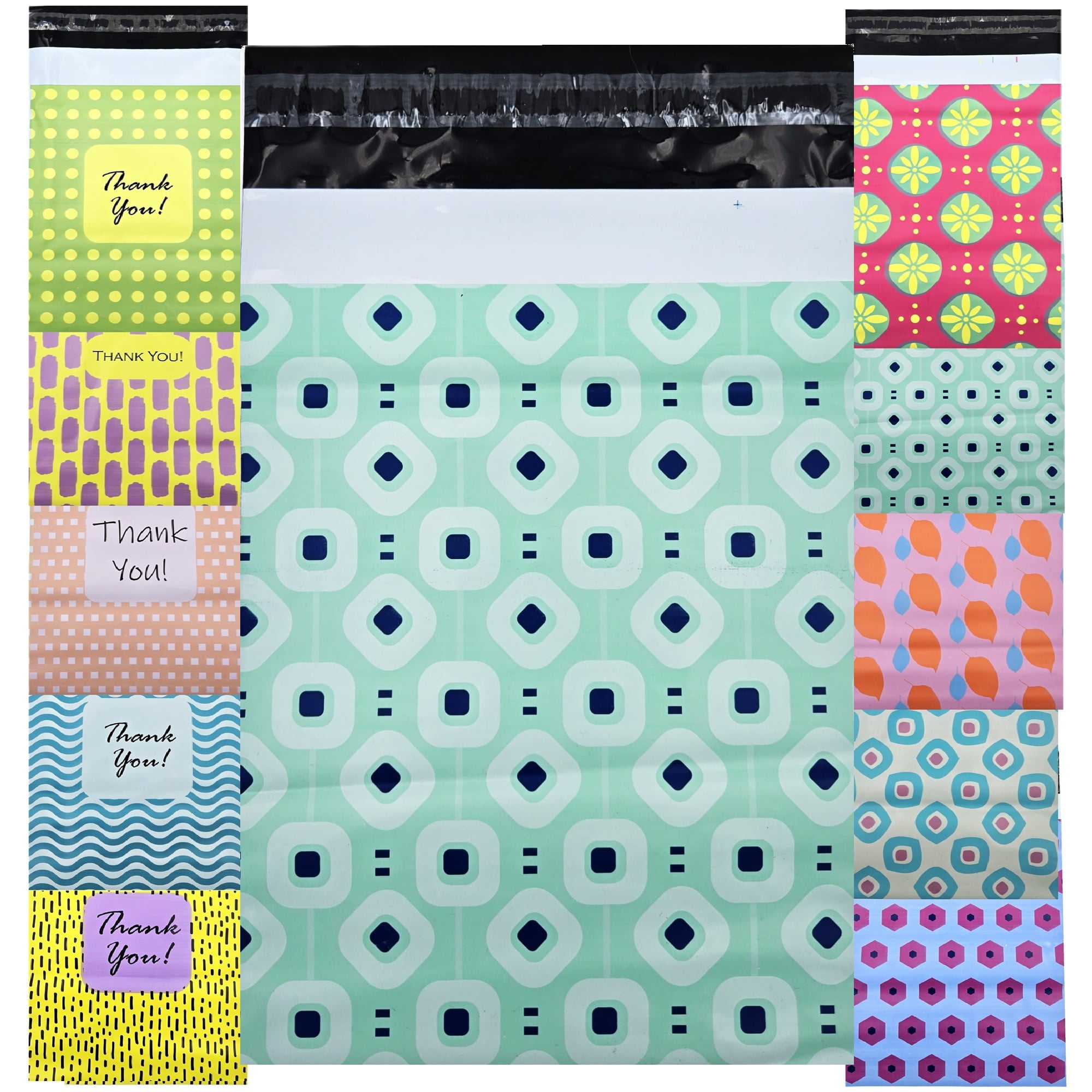 6 x 9 Poly Mailers Designer Quality 2.4Mil Thickness Shipping Plastic ...