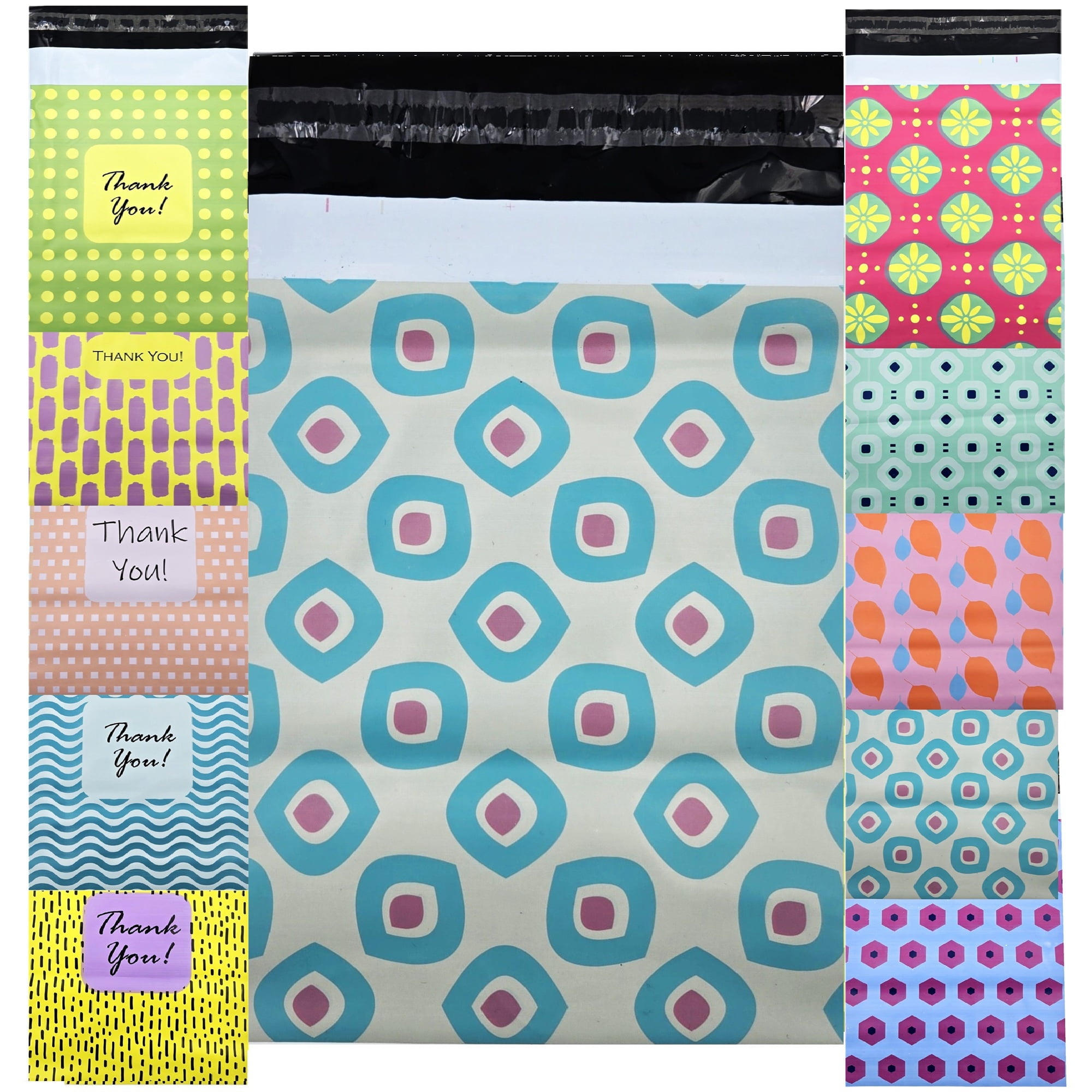 6 x 9 Poly Mailers Designer Quality 2.4Mil Thickness Shipping Plastic ...