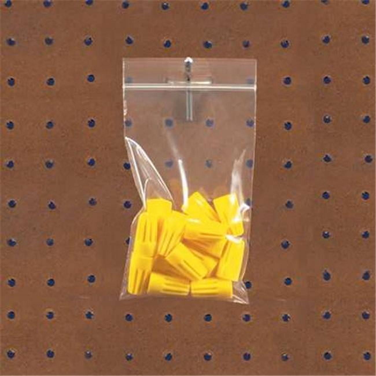 6 x 9 in. 4 Mil Reclosable Poly Bags with Hang Hole - Pack of 1000 ...