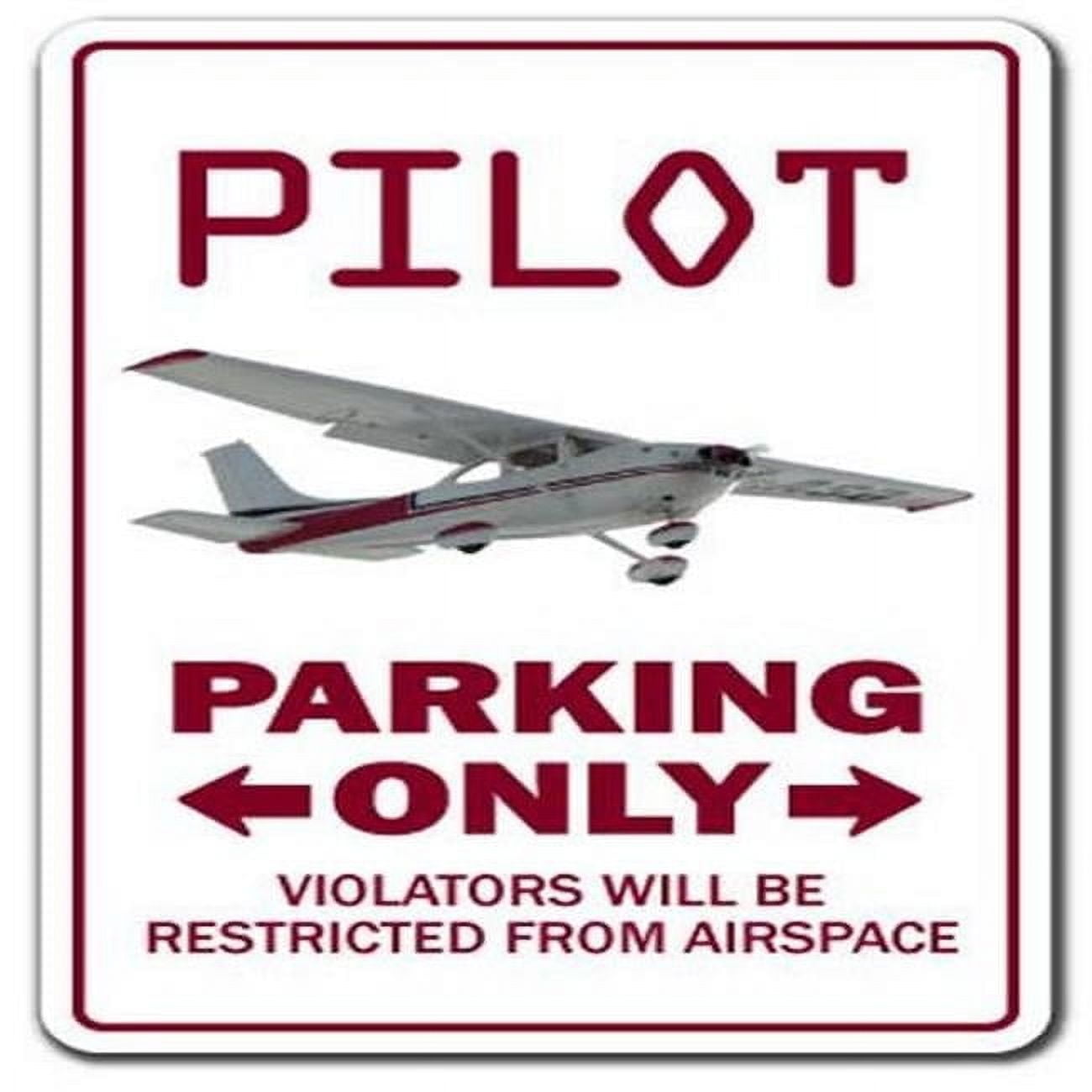 6 x 9 in. Decal - Pilot - Parking Decals Air Plane Cessna Fly ...