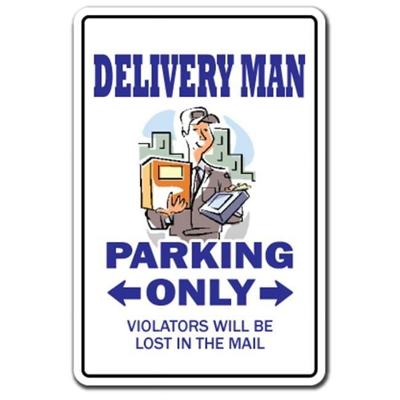 6 x 9 in. Delivery Man Decal - Deliver Job Package UPS Fedex United ...
