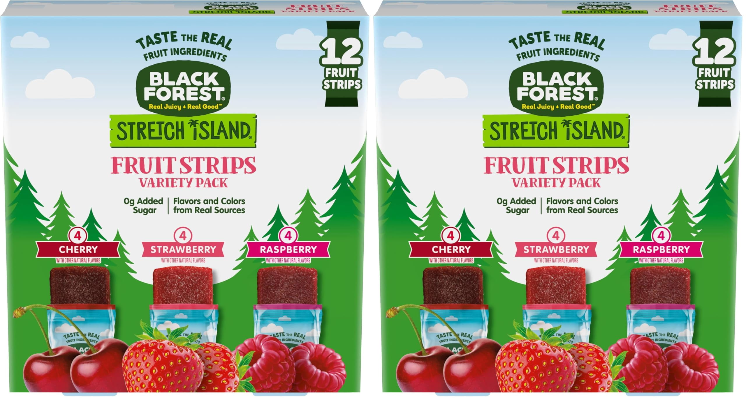 6 x - Black Forest Stretch Island Fruit Strips Variety Pack, 12 Count ...