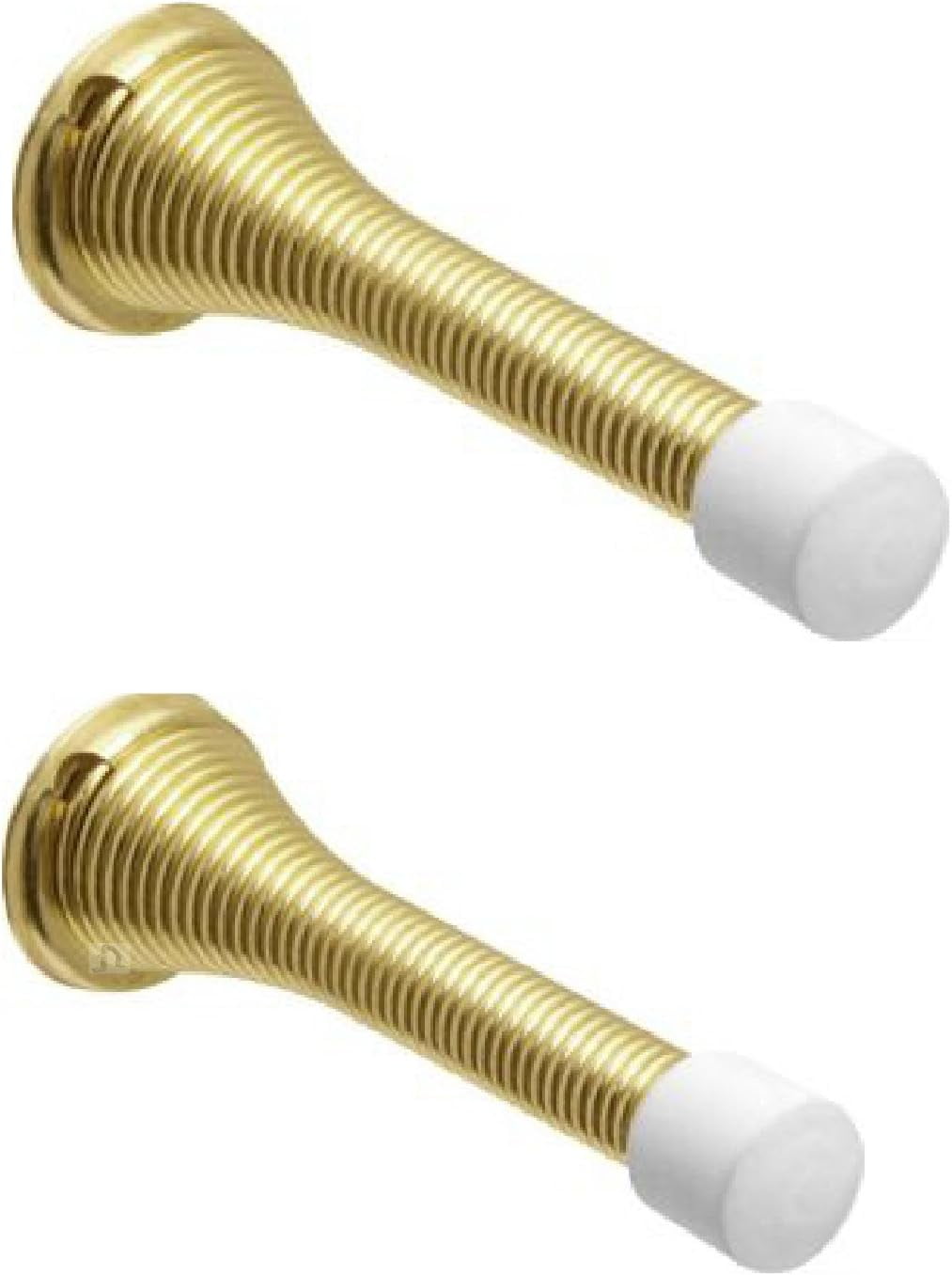 6 x Brass Spring Door Stops Including Fixings & Screws - Walmart.com