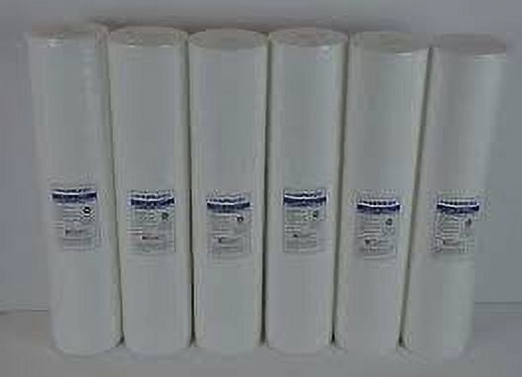 6 x Compatible Pentek 155358-43, DGD-5005-20 Big Blue 20" x 4-1/2" 50/5 Micron Sediment Melt ...