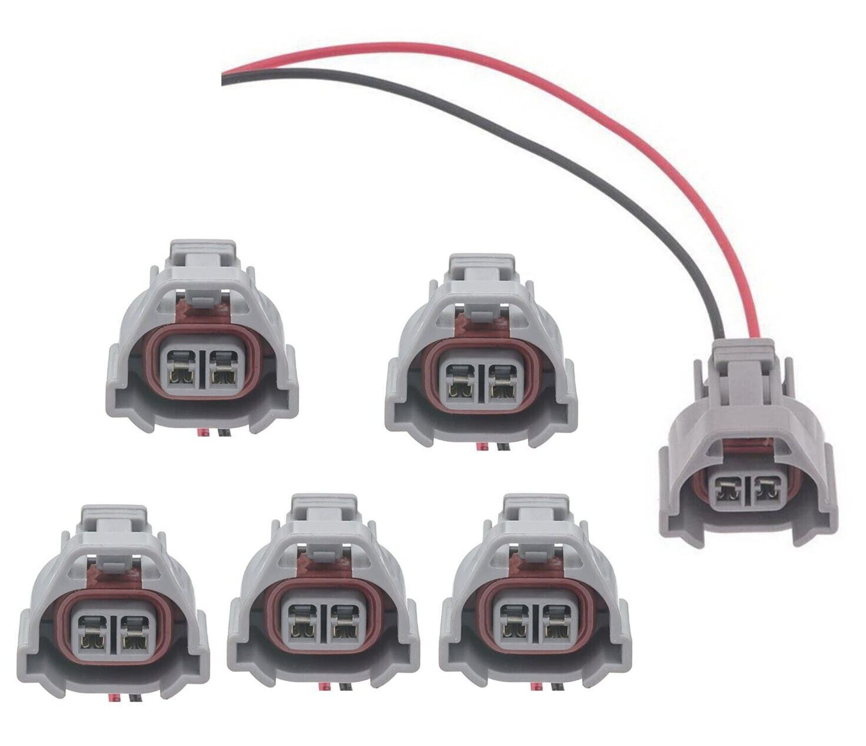 6 x Fuel Injector Electrical Connector Fits Toyota Supra 1987-1992 ...