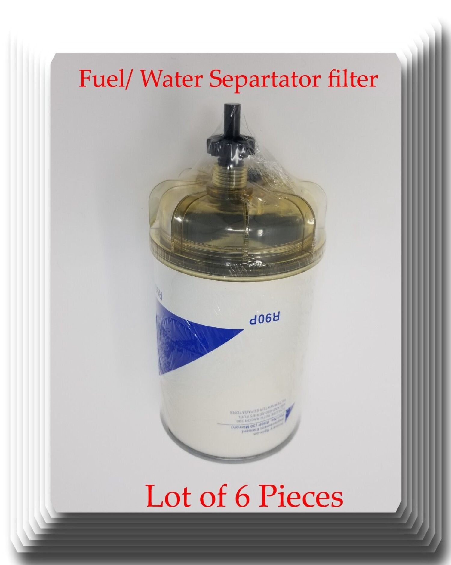 6 x Fuel/Water Separator Filter R90P Fits:Freightliner Volvo Penta ...