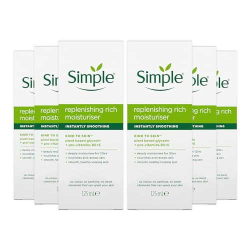 6 x Simple Kind to Skin Replenishing Rich Moisturiser 125ml - Walmart.com