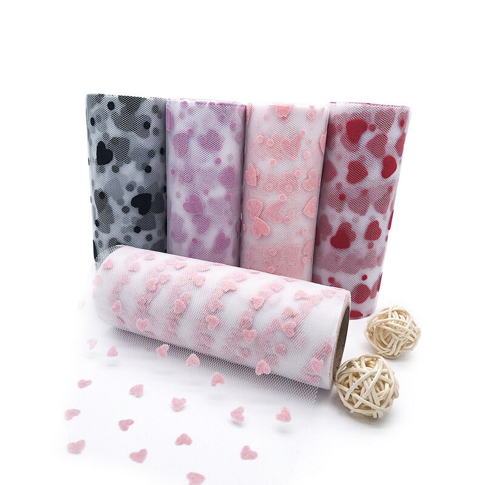 6 "x Tulle Fabric for Gift Wrapping Table Top Decor Wedding Decorations ...