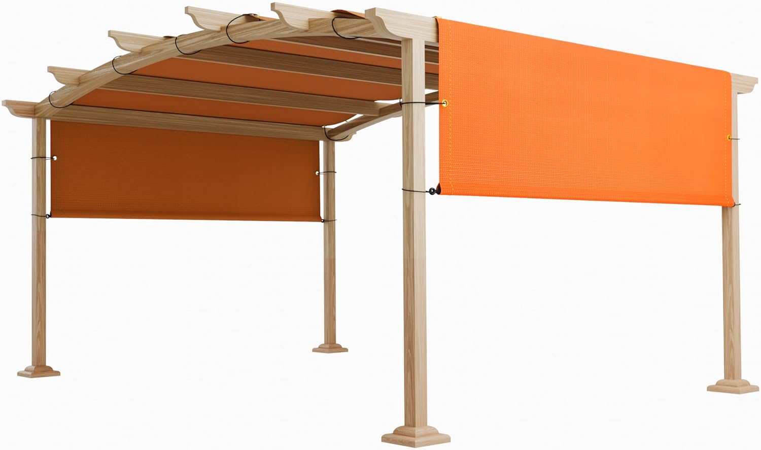 **6'x13' outdoor pergola shade cover canopy for patio deck sunshade ...