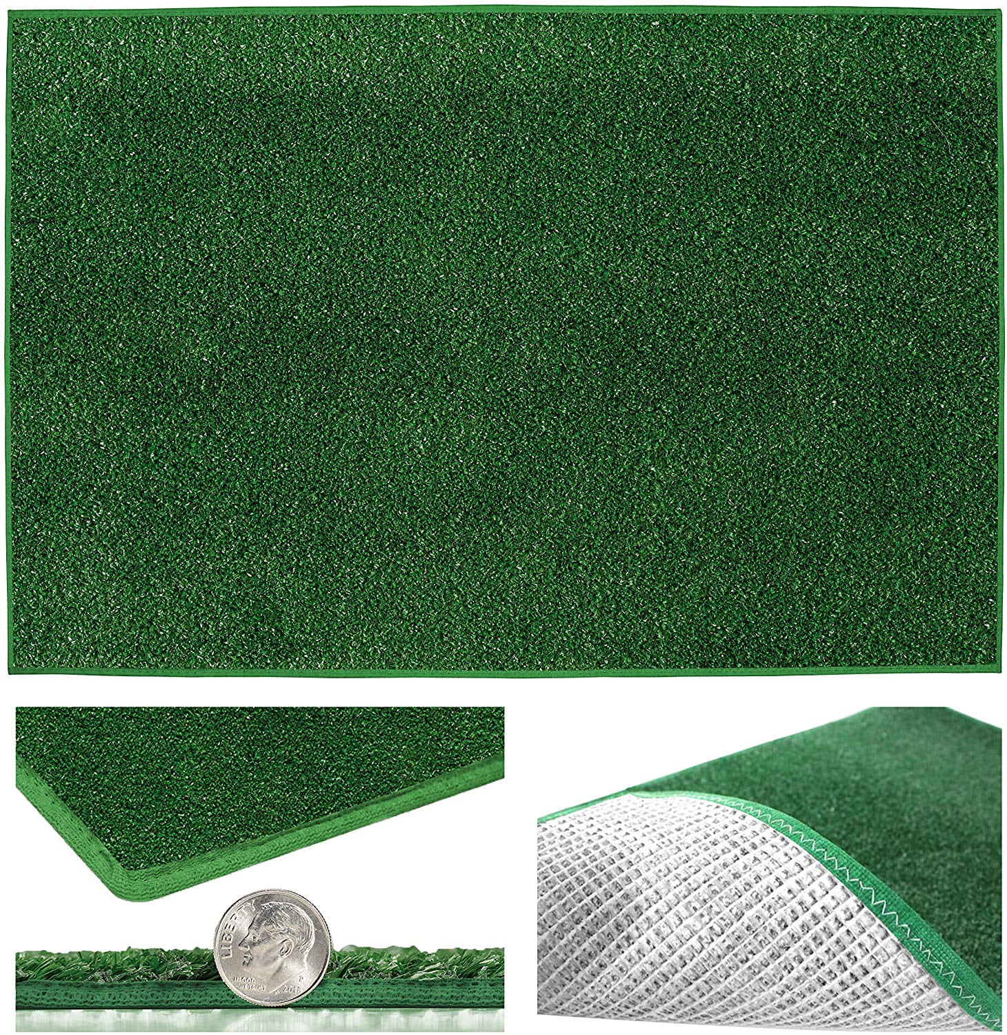 6'x14' Economical Turf Grass Indoor / Outdoor Area Rugs, Runners and ...