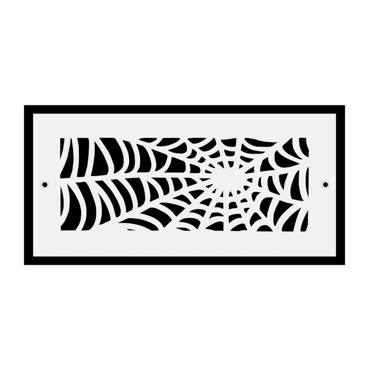 6"x14" Spooky Gothic Air Return Vent Cover in Spider Web Design Cast ...