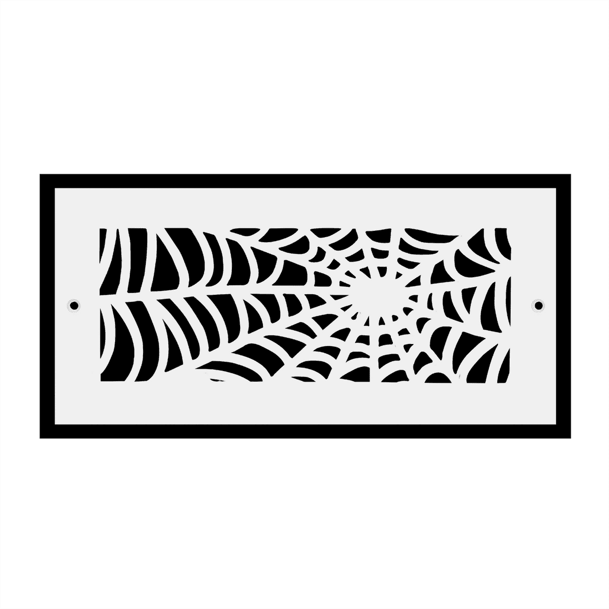 6"x14" Spooky Gothic Air Return Vent Cover in Spider Web Design Cast ...
