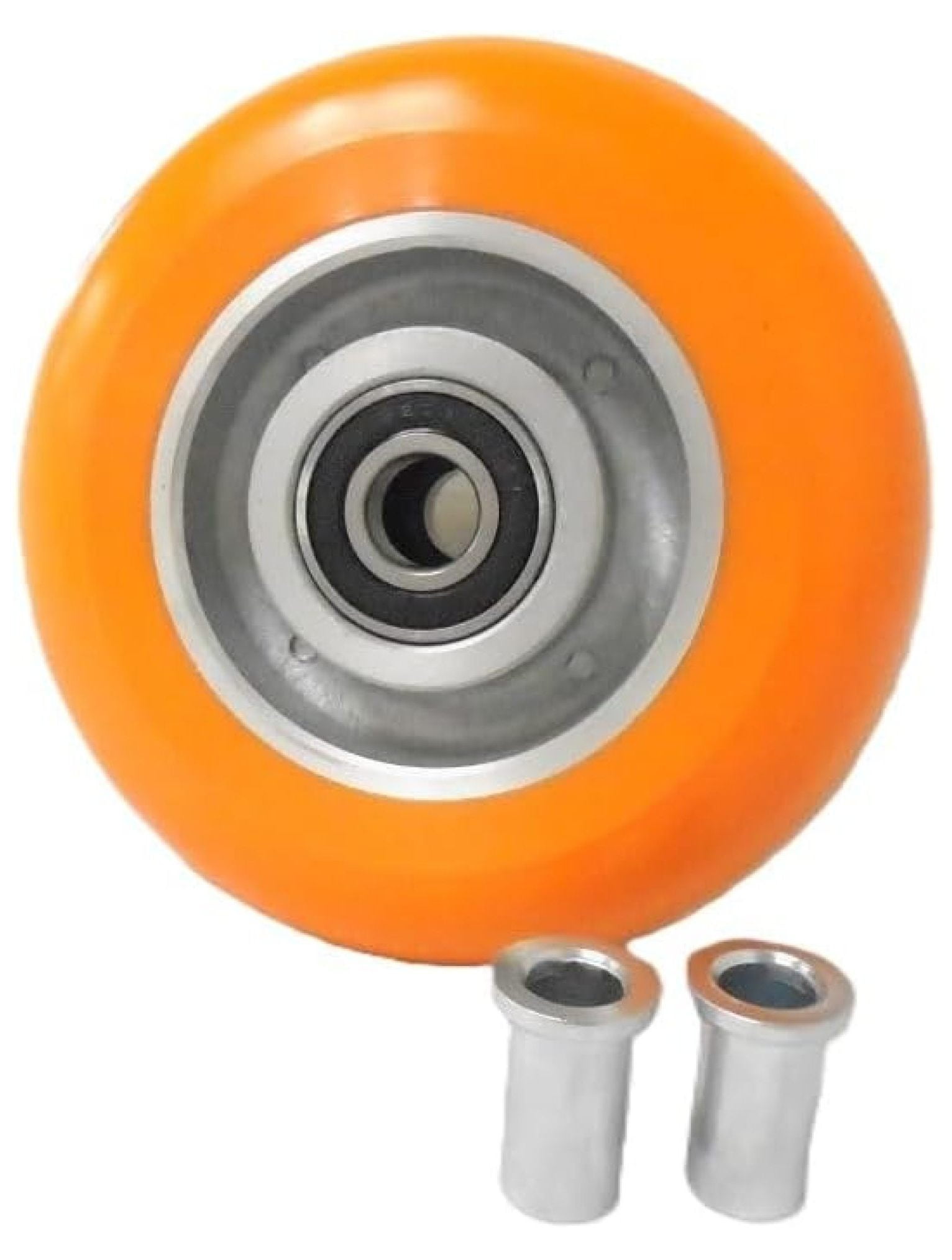 6"x2" Orange Polyurethane Caster Wheel, Supports 1,200 lbs. Each - Walmart.com