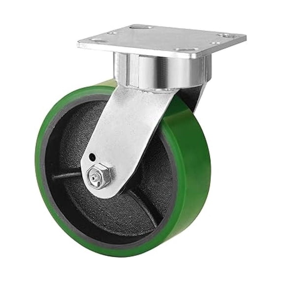 6"x2" Super Heavy Duty Casters,Kingpinless Polyurethane Casters Wheel ...