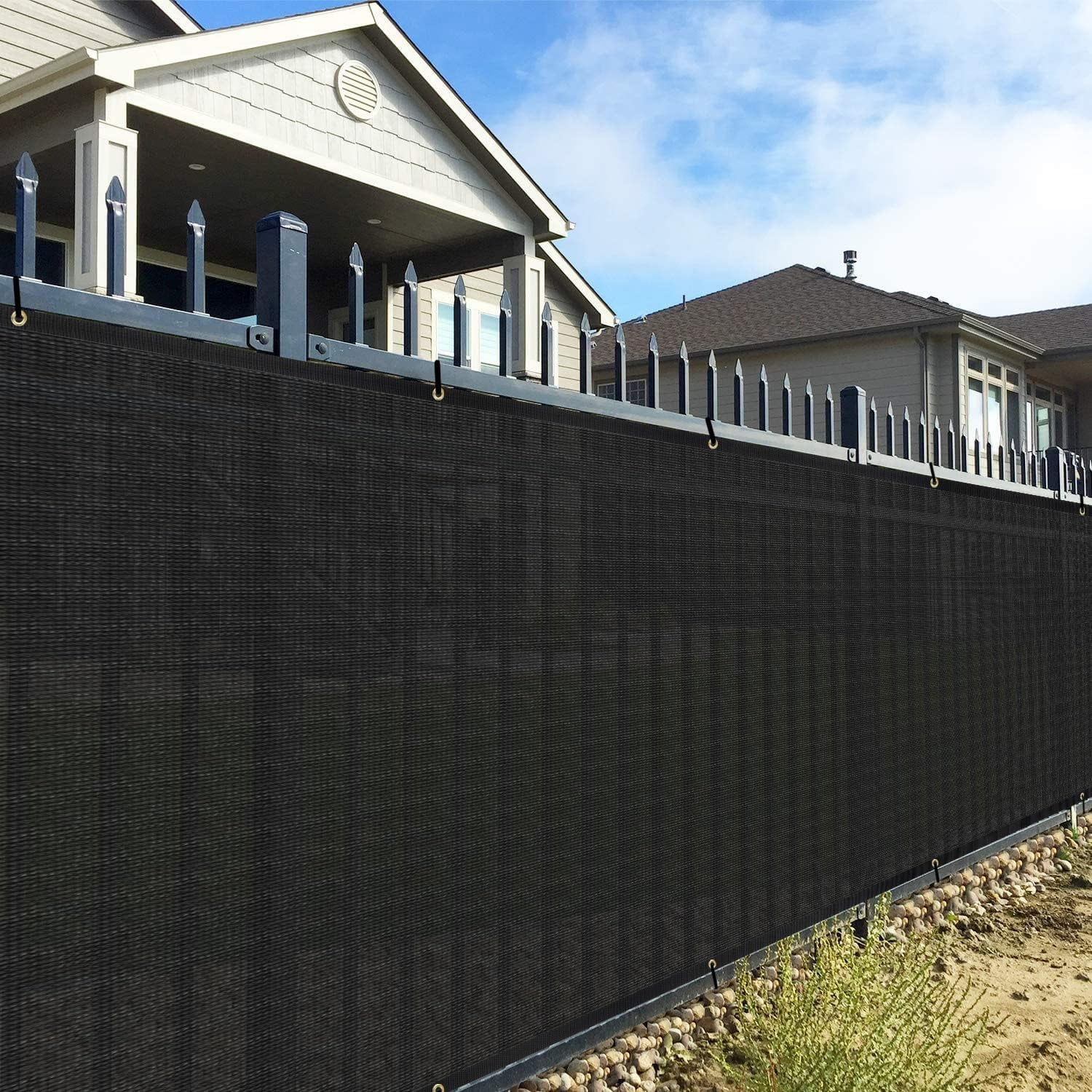 6'x20' Privacy Fence Screens Sun Block Windscreen with Heavy Duty ...