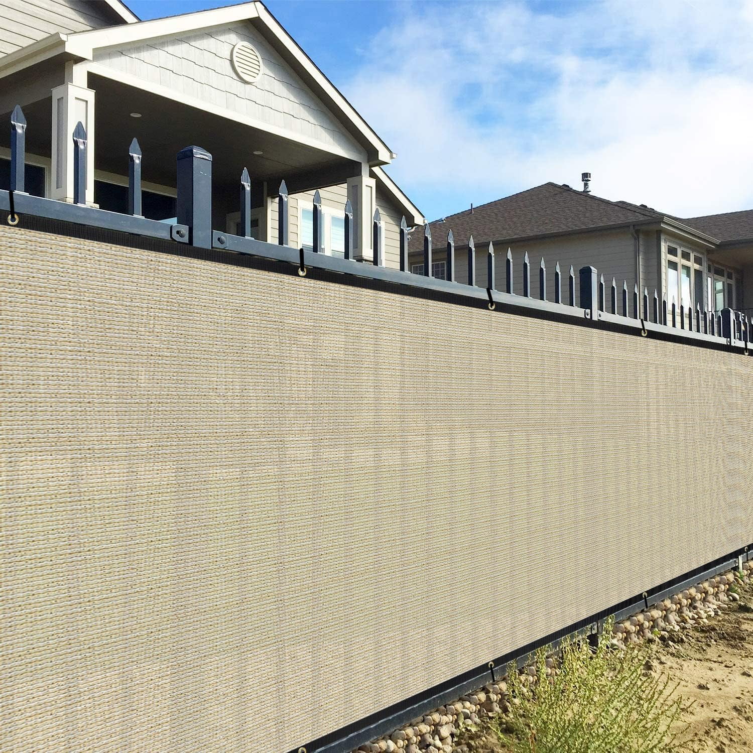 6'x30' Privacy Fence Screens Sun Block Windscreen with Heavy Duty ...