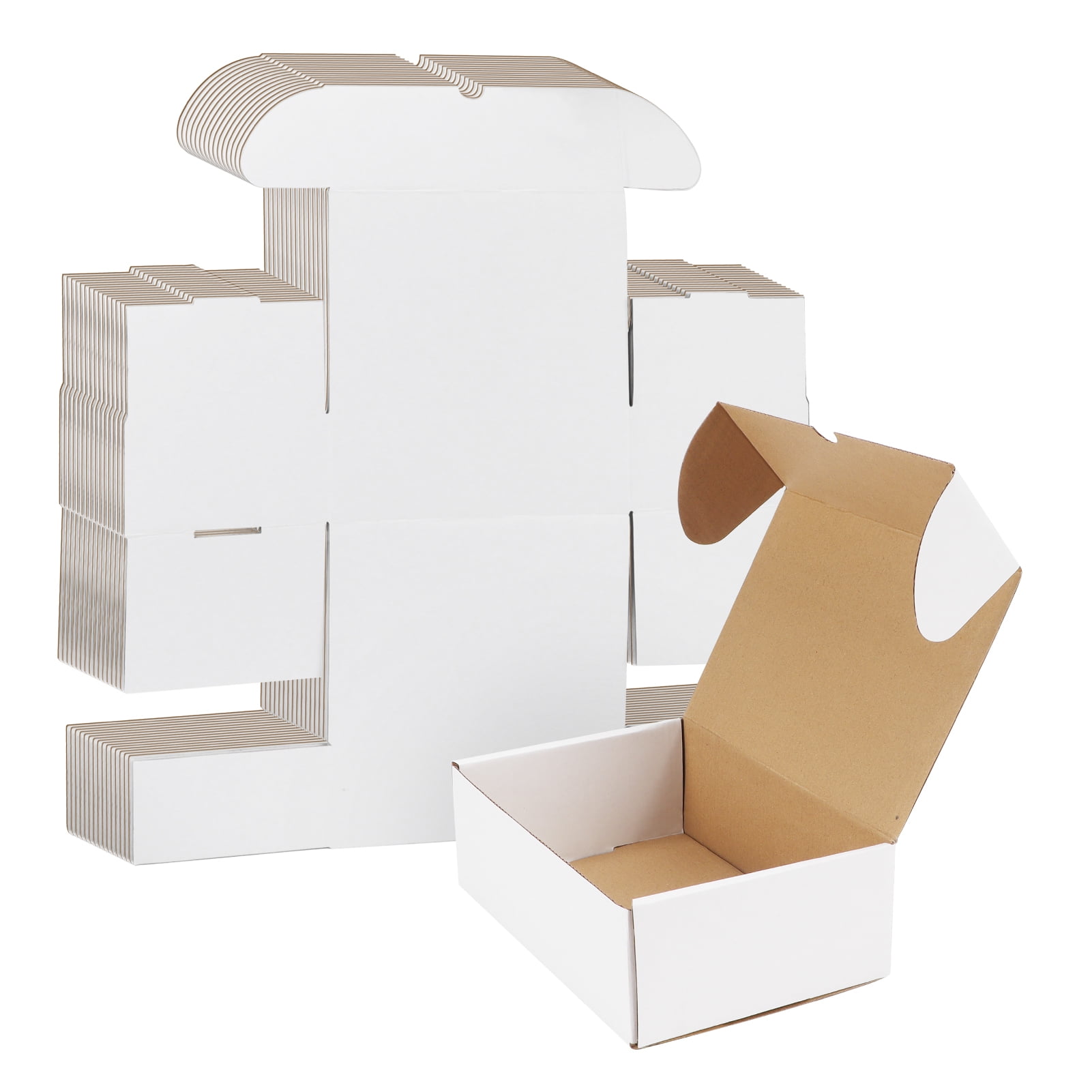 "Walmart 6""x6""x4"" White Corrugated Cardboard Mailing/Moving Boxes ...