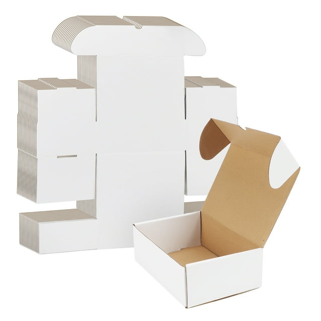 "Walmart 6""x6""x4"" White Corrugated Cardboard Mailing/Moving Boxes ...